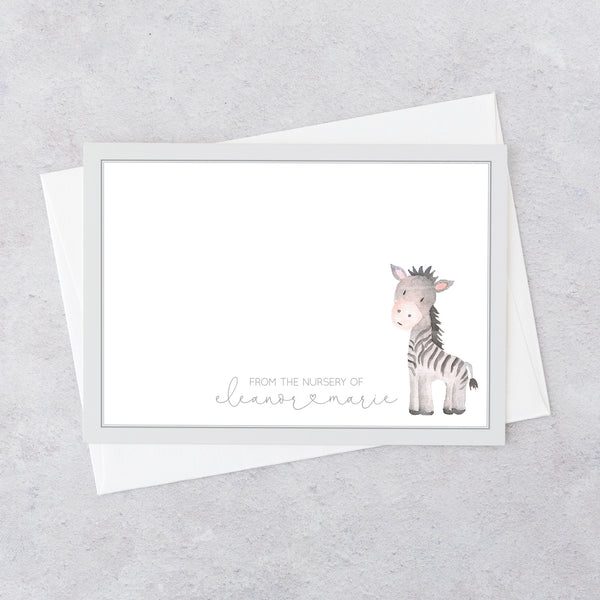 Zebra Notecards – Brown Paper Crafts